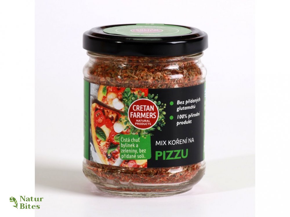 CRETAN FARMERS Mix koření na Pizzu 75 g | NaturBites.cz
