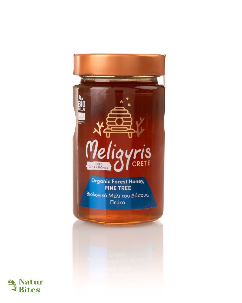 Řecký med BIO "Pinie" medovicový 450g, Meligyris | NaturBites.cz