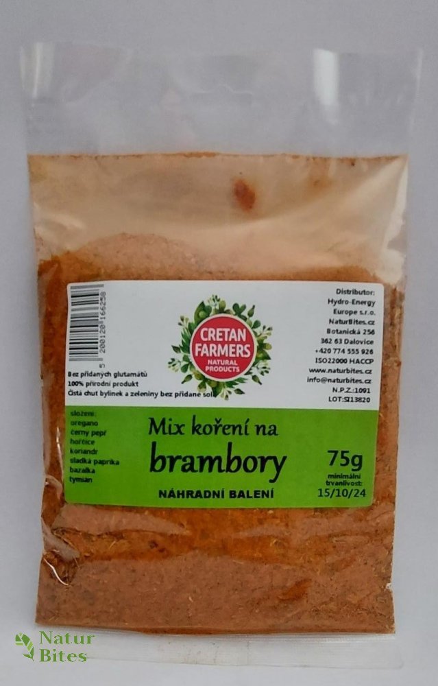 CRETAN FARMERS Mix koření na Brambory eko balení 75 g | NaturBites.cz
