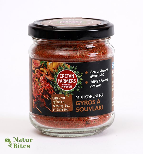CRETAN FARMERS Mix koření na Gyros a Souvlaki 75 g | NaturBites.cz