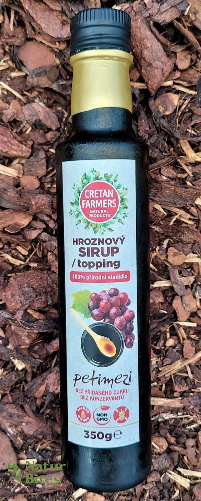 CRETAN FARMERS Hroznový sirup Petimezi 250 ml | NaturBites.cz